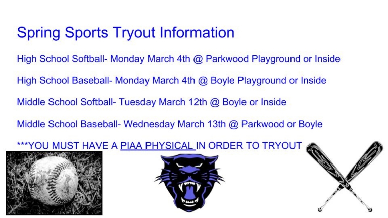 Spring Sports Tryout Announcements – MaST Community Charter School